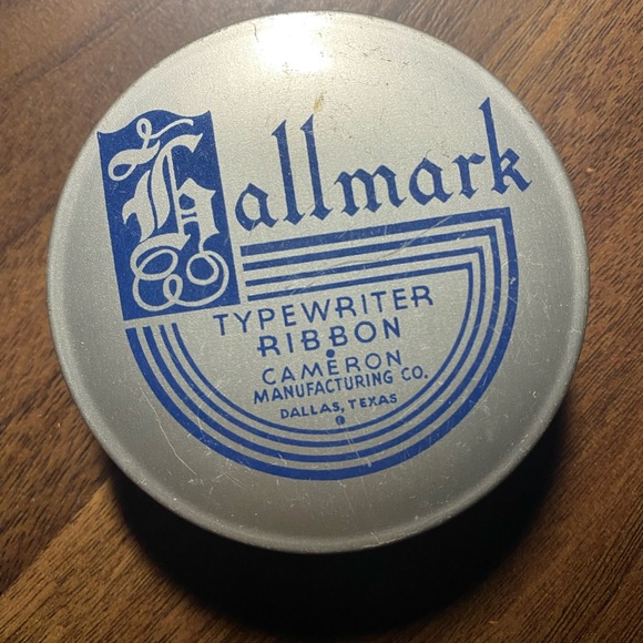 Hallmark | Office | Vintage Hallmark Typewriter Ribbon Original Can ...